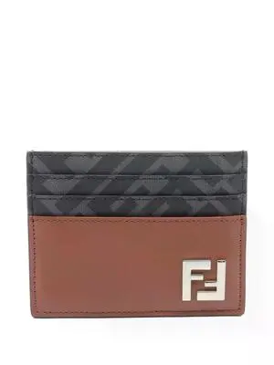 Fendi 2020s Ff Squared Cardholder - Brown