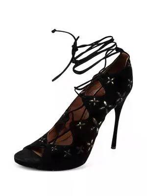 Alaïa 120mm Leather Heeled Sandals