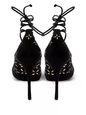 Alaïa 120mm Leather Heeled Sandals