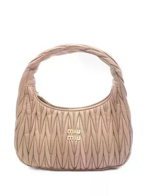 Miu Miu Matelassé Mew Wonder Handbag - Pink