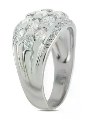 LB EXCLUSIVE Platinum Diamond Ring - Silver