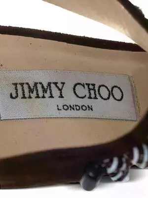 JIMMY CHOO 120mm Beaded T-strap High-heel Sandals