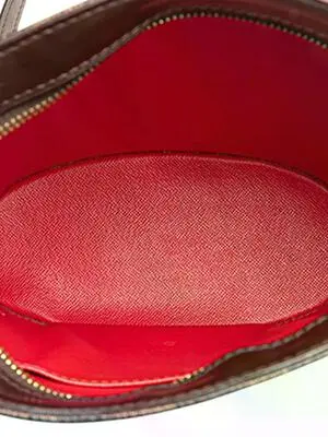 LOUIS VUITTON 2006 Damier Ebene Drouot Crossbody Bag