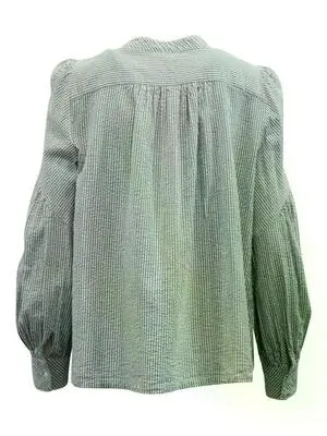 Ba&sh Striped Ruffled Blouse