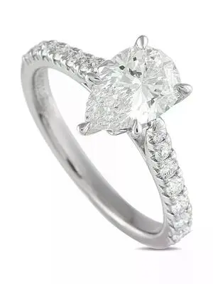 LB EXCLUSIVE 14k White Gold Lab-grown Diamond Ring - Silver