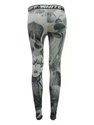 Off-White Floral-print Leggings