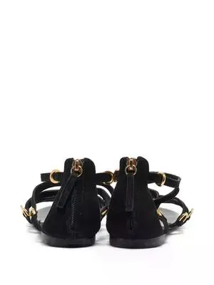 GIUSEPPE ZANOTTI Suede Flat Sandals