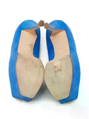 GIUSEPPE ZANOTTI 150mm Suede Heeled Pumps - Blue