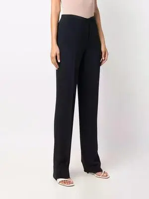 Gianfranco Ferre 1990s High-waisted Tailored Silk-blend Trousers