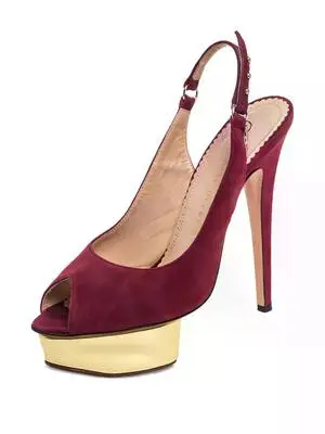 CHARLOTTE OLYMPIA 150mm Platform Slingback Pumps