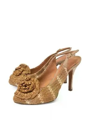 Dolce & Gabbana 100mm Floral-appliqué Pumps