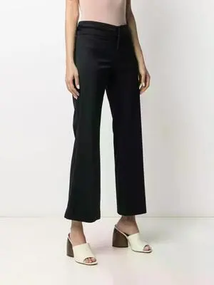 Gucci 1990s Appliqué Stripes Flared Trousers