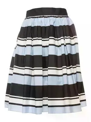 Dolce & Gabbana Striped Pleated Skirt
