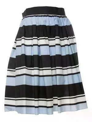Dolce & Gabbana Striped Pleated Skirt