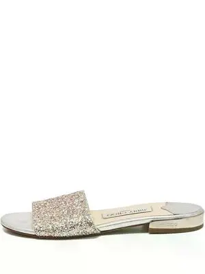 JIMMY CHOO Shiny Leather Sandals