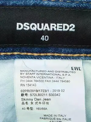 Dsquared2 Distressed Five-pocket Jeans