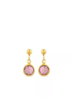 SUSAN CAPLAN 1980 Rediscovered Drop Earrings - Gold
