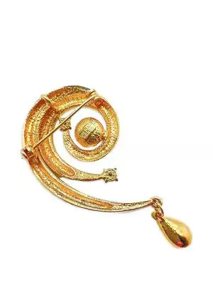 Balmain 1980s Swirl Brooch