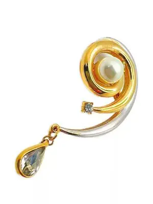 Balmain 1980s Swirl Brooch