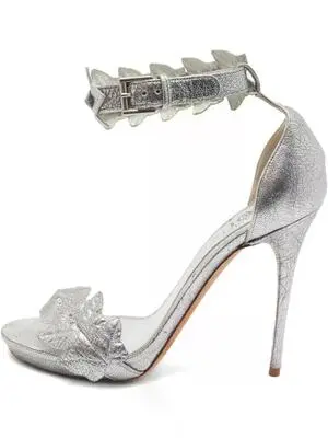 Alexander McQueen 110mm Leather Heeled Sandals