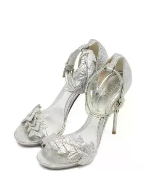 Alexander McQueen 110mm Leather Heeled Sandals