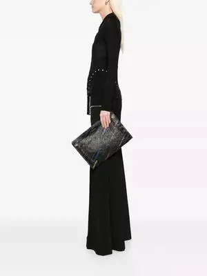 Balenciaga Pre-owned Logo-print Bazar Pouch