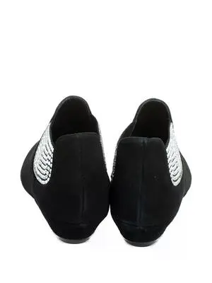 GIUSEPPE ZANOTTI Suede Crystal-embellished Boots