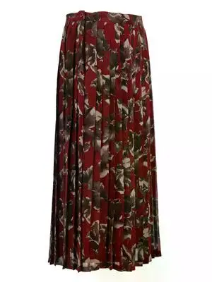 Gucci 1970s Pleated Maxi Skirt