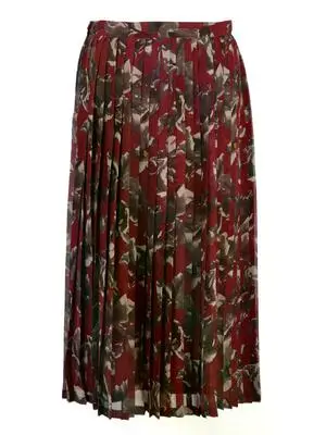 Gucci 1970s Pleated Maxi Skirt