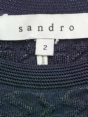 Sandro Textured Knitted Dress
