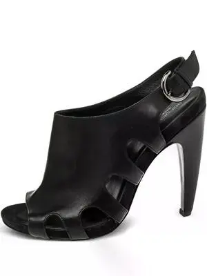 SERGIO ROSSI 110mm Patent Leather Cutout Sandals