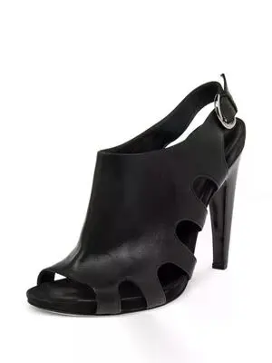 SERGIO ROSSI 110mm Patent Leather Cutout Sandals