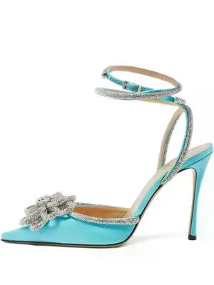 Mach & Mach 110mm Crystal-embellished Heeled Pumps