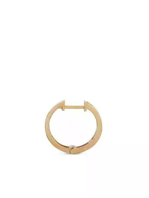 LB EXCLUSIVE 14k Gold Diamond Hoop Earrings - Yellow