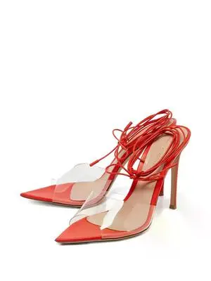 GIANVITO ROSSI 115mm Leather Lace-up Sandals