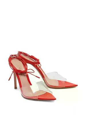 GIANVITO ROSSI 115mm Leather Lace-up Sandals