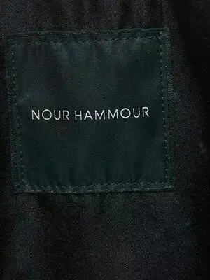 Nour Hammour Lace-up Leather Jacket