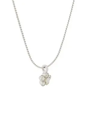 Nina Ricci 1990s Flower Pendant Necklace