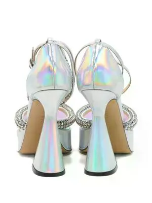 Mach & Mach 140mm Kimberly Crystal Platform Pumps