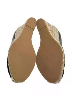 LE SILLA Embellished Espadrille Wedge Pumps