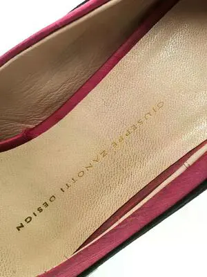 GIUSEPPE ZANOTTI 145mm Suede And Satin Platform Pumps