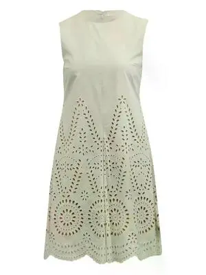 Stella McCartney 2000s Eyelet-pattern Sheath Mini Dress