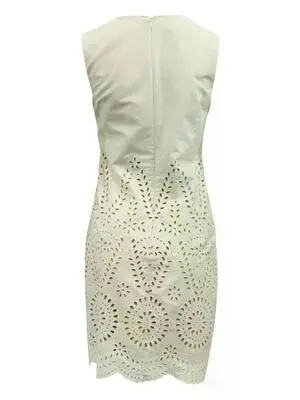 Stella McCartney 2000s Eyelet-pattern Sheath Mini Dress