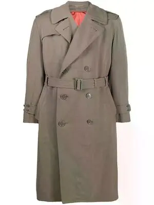 A.N.G.E.L.O. VINTAGE CULT 1950s Double-breasted Wool Trench Coat - Neutrals