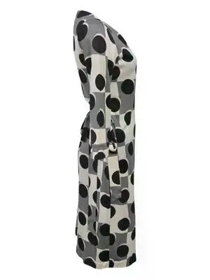 Diane Von Furstenberg Polka Dot Silk Wrap Dress