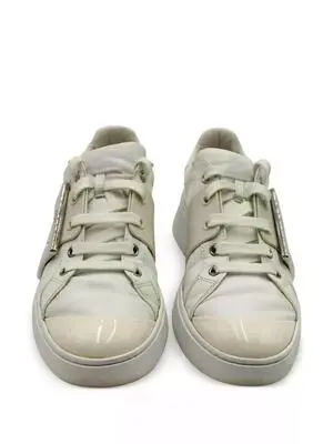ROGER VIVIER Viv Skate Metal-buckle Sneakers - Neutrals