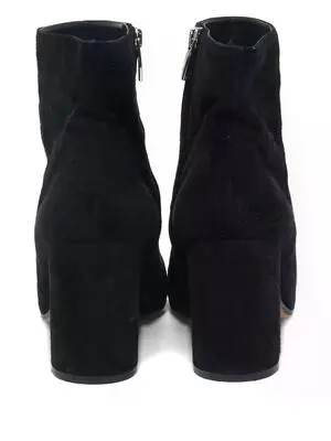 GIANVITO ROSSI Block Heel Suede Ankle Boots
