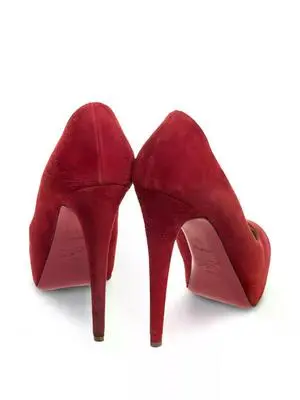 CHRISTIAN LOUBOUTIN 130mm Suede Heeled Pumps - Red
