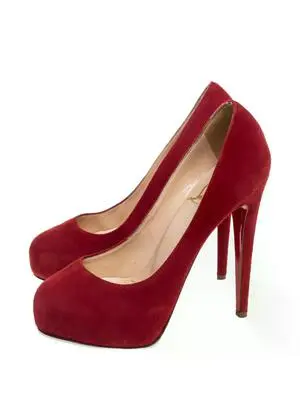 CHRISTIAN LOUBOUTIN 130mm Suede Heeled Pumps - Red