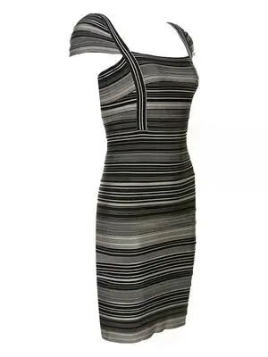 Herve Leger Sandra Striped Dress